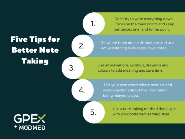 Smart note taking for your exams - GPEx